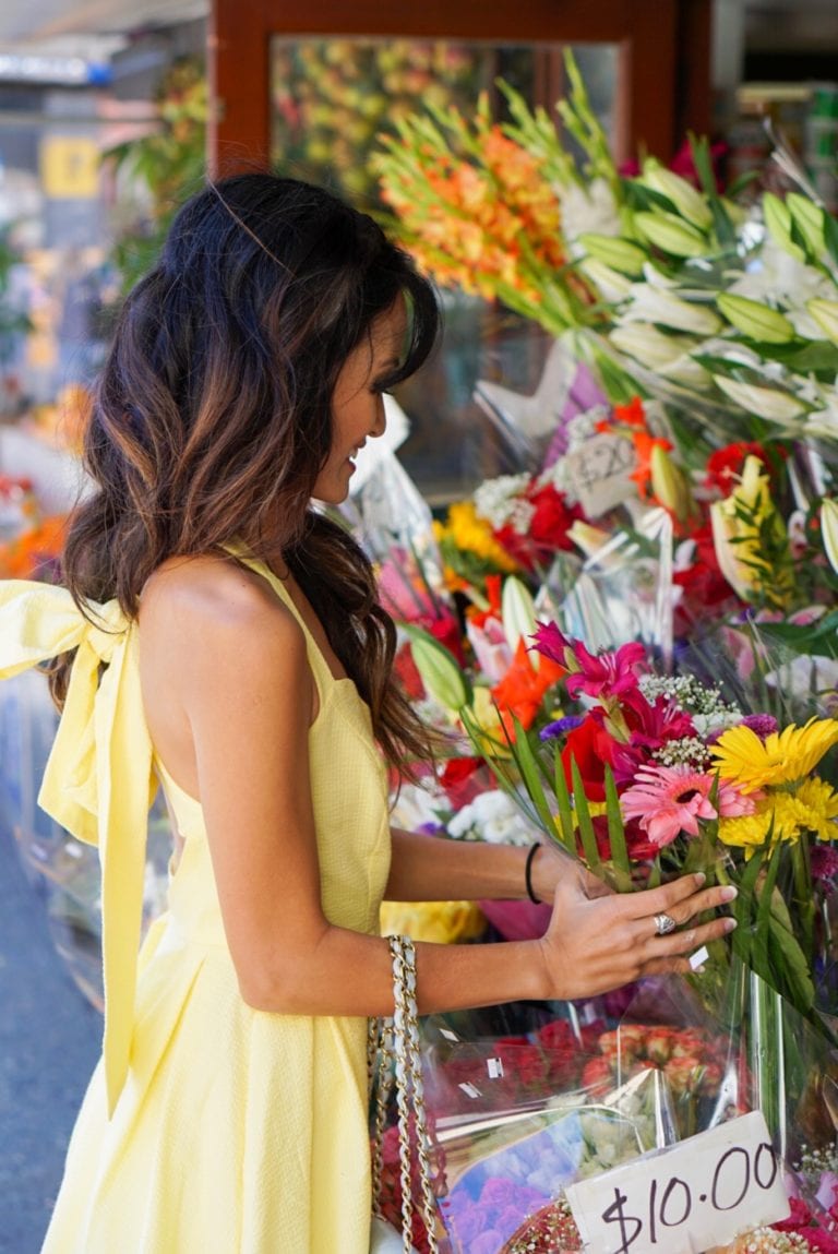 Yellow Seersucker Dress - #NationalBFFday Kendra Scott Event - Dawn P ...