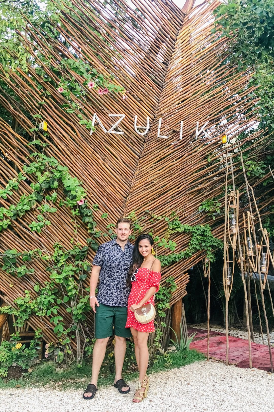 Kin Toh Azulik in Tulum - Red Polka Dot Dress - Dawn P. Darnell