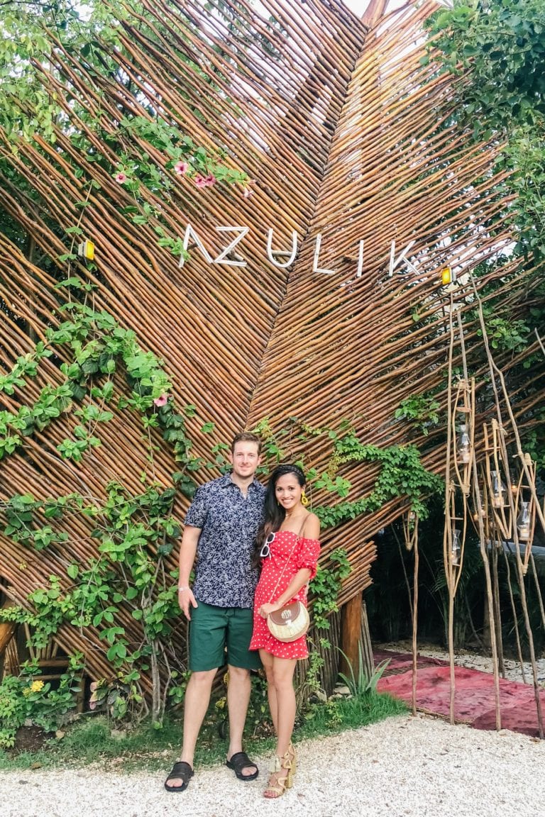 Kin Toh Azulik in Tulum - Red Polka Dot Dress - Dawn P. Darnell