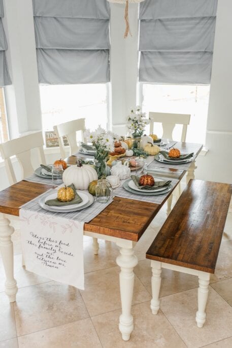 Our Breakfast Room Fall Country Table Decor - Dawn P. Darnell