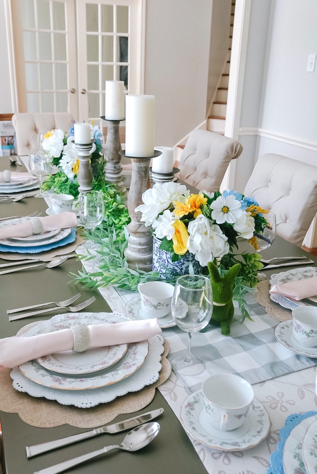 Dining Room Reveal - Spring Tablescape - Dawn P. Darnell